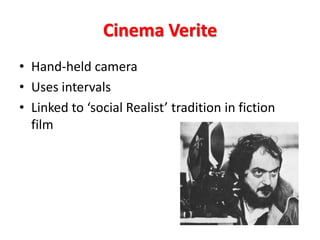 Tv documentaries styles and influences | PPTX | Documentary | Genres