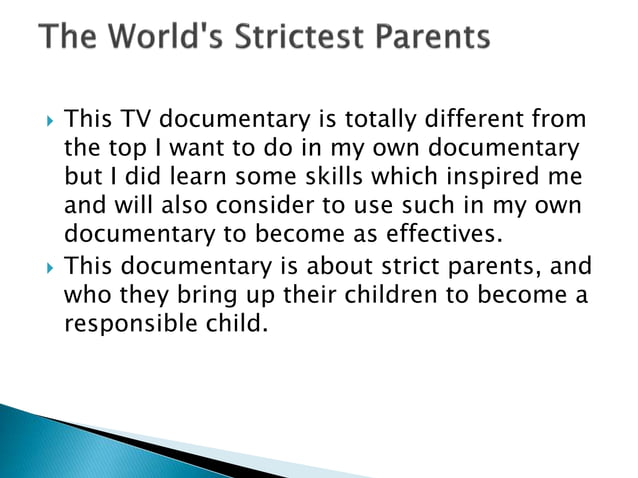 Tv documentary | PPTX