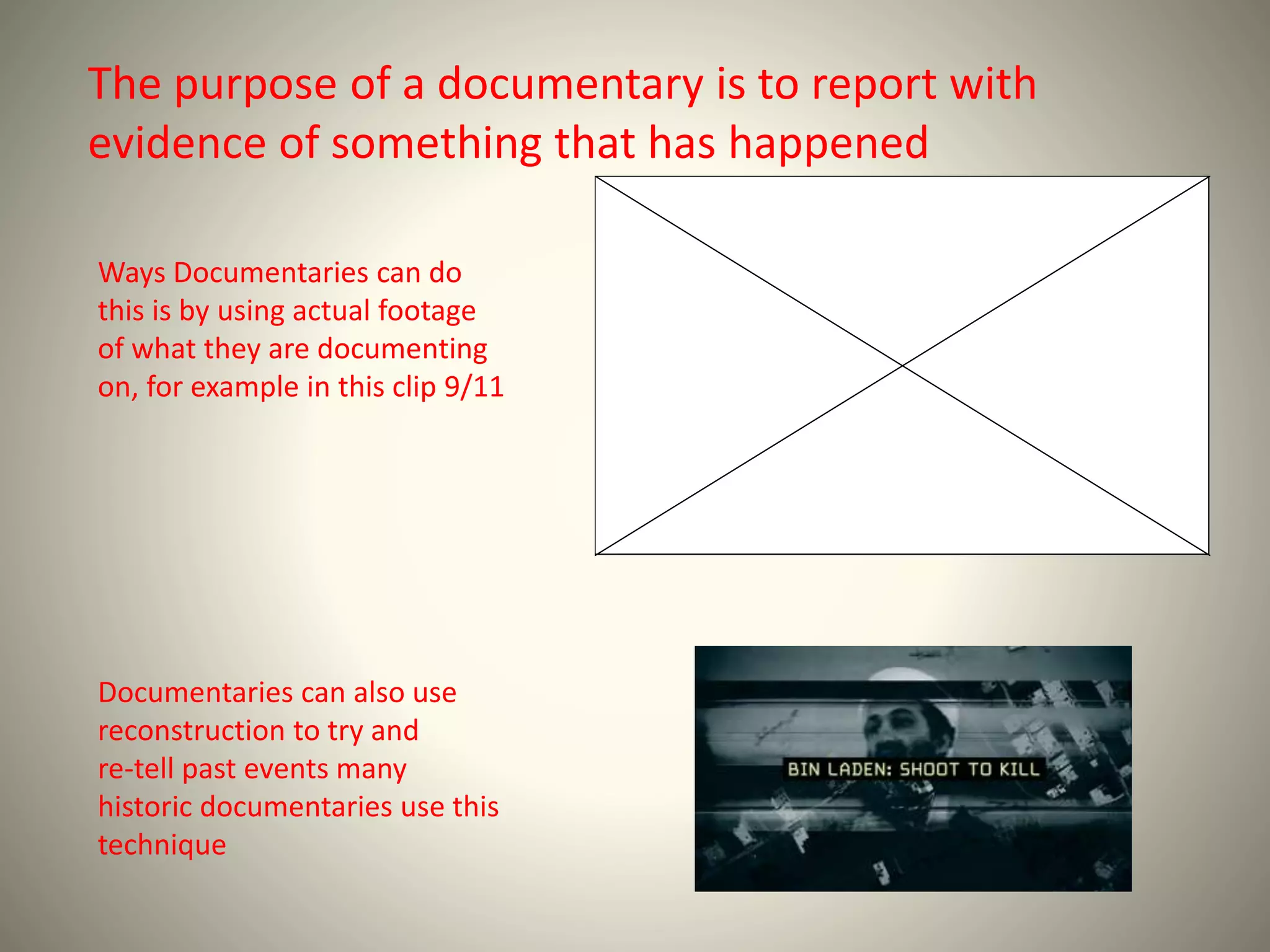 Tv documentary | PPTX