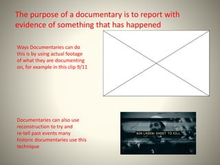 Tv documentary | PPT