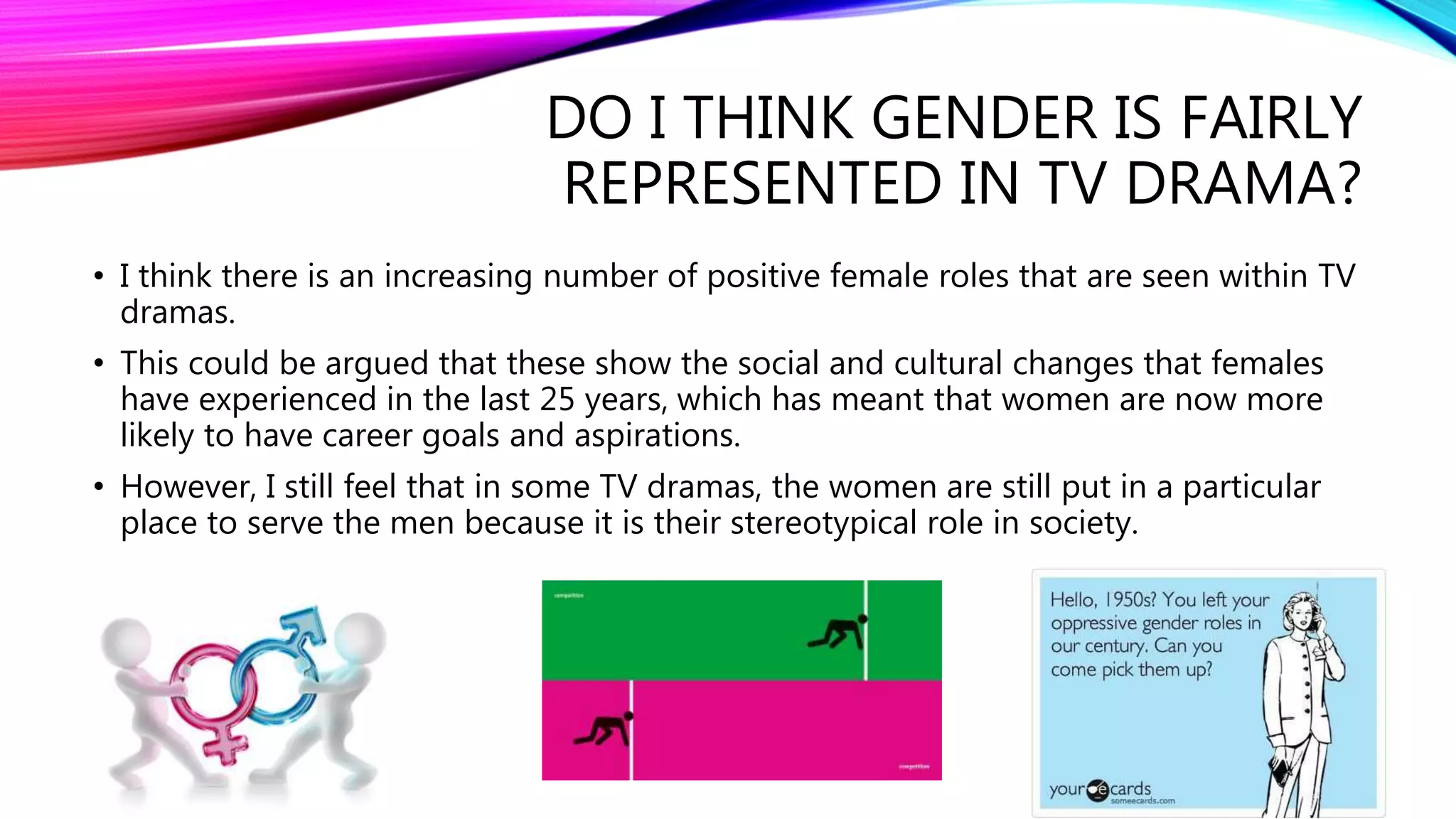 Representation of Gender in TV Dramas | PPTX