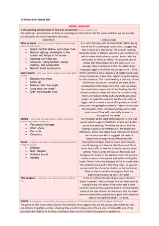 Tv drama analysis gossip girl | PDF