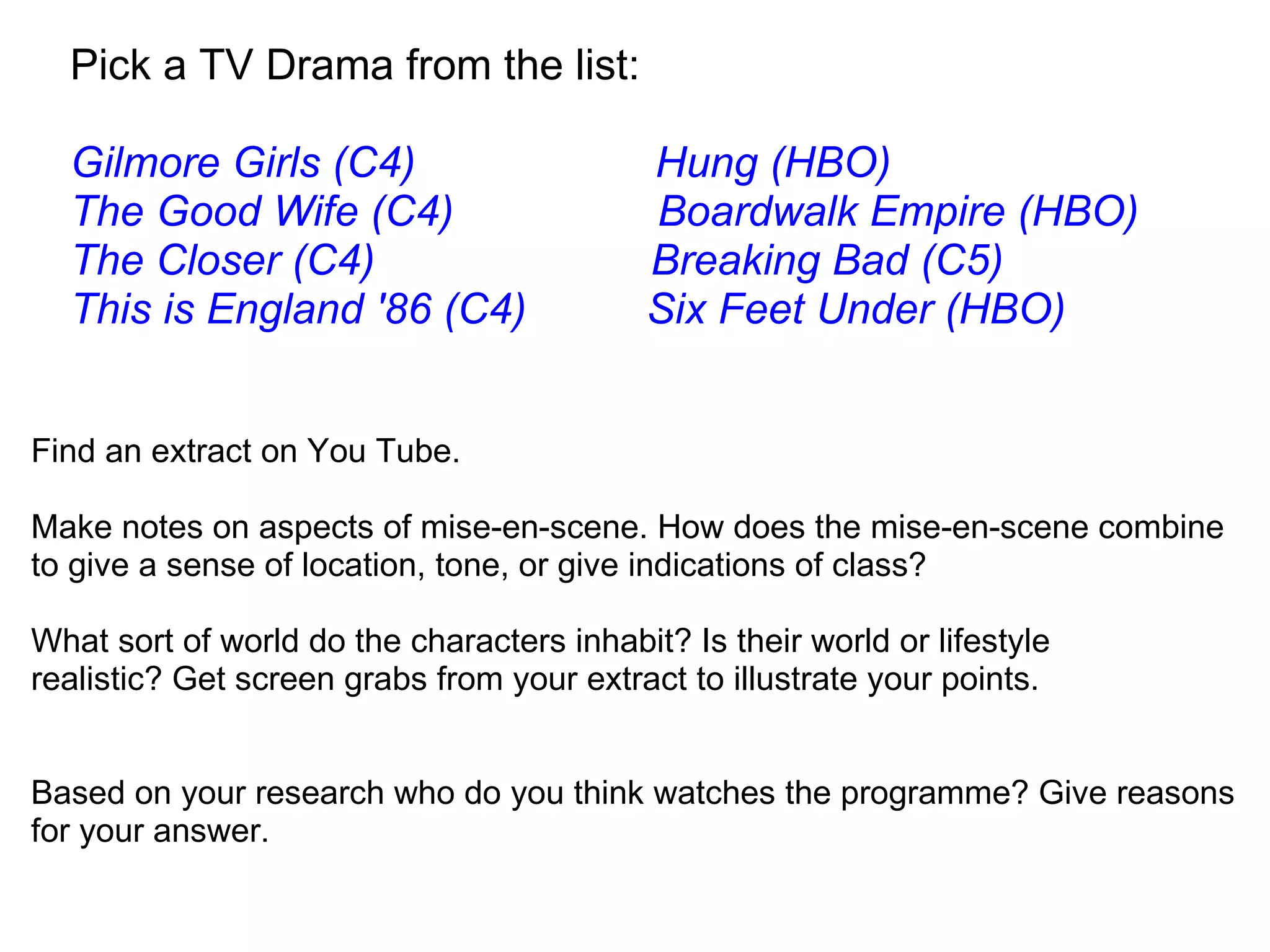 Tv drama and_constructed_realism | PPT