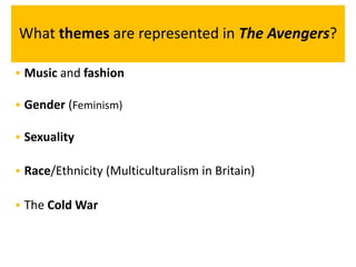 TV drama exam style questions The Avengers | PPTX