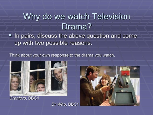 Tv drama lesson 1 | PPT