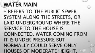 Draft Sanitary and Plumbing Layout and Details_Technical Terms | PPTX