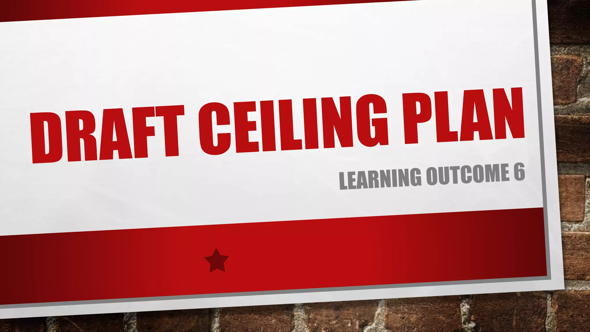 Draft Ceiling Plan_Technical Terms | PPTX
