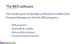 BEO software by TerraVerde Energy | PPT