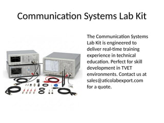 21 Essential TVET Lab Equipment List for Industrial Training | PPT