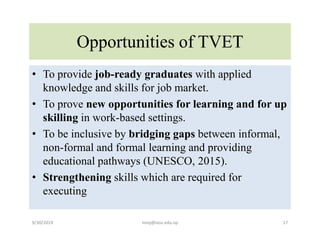 TVET in Higher Education in Nepal: Opportunities and Challenges | PPT