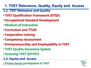 TVET Policy and Strategy on Core point ppt | PPT