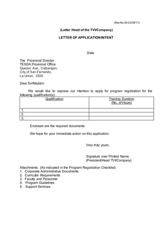 Tvet reg. bread and pastry | DOC