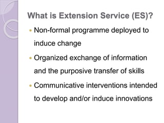 TVETs as Extension Service Providers | PPT