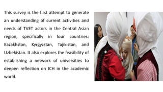 Technical and Vocational Education and Training Institutions (TVET) for Intangible Cultural ...