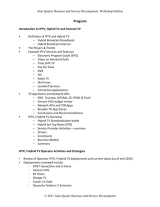TV Evolution: IPTV, Hybrid TV and Over The Top (Internet) TV | PDF