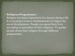 Tv for developmental communication | PPTX