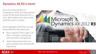 Dynamics AX 2012 R3 release is OUT! | PPT