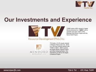 Tvi pacific corporate presentation 08.10.2021 final | PDF