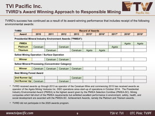 Tvi pacific corporate presentation 08.10.2021 final | PDF