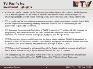 Tvi pacific corporate presentation 24.06.2021 v2 | PDF