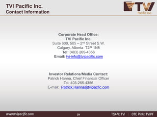 Tvi pacific corporate presentation 24.06.2021 v2 | PDF