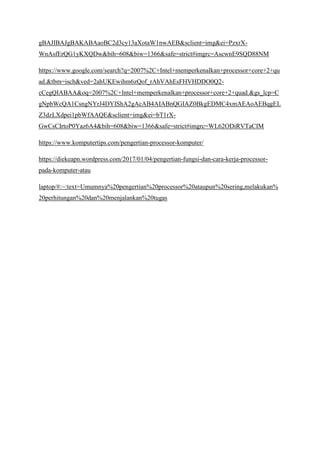 MAKALAH PERKEMBANGAN PROCESSOR | PDF