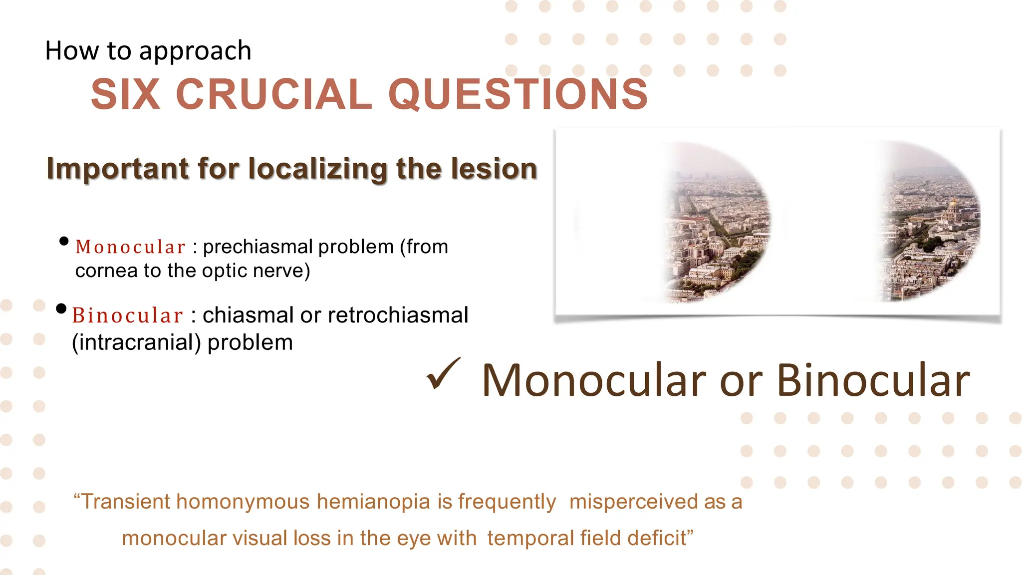 approach to transient visual loss in clinical practice // | PDF