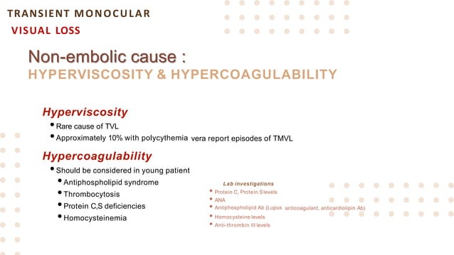 approach to transient visual loss in clinical practice | PDF