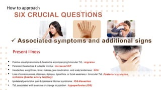 approach to transient visual loss in clinical practice | PDF