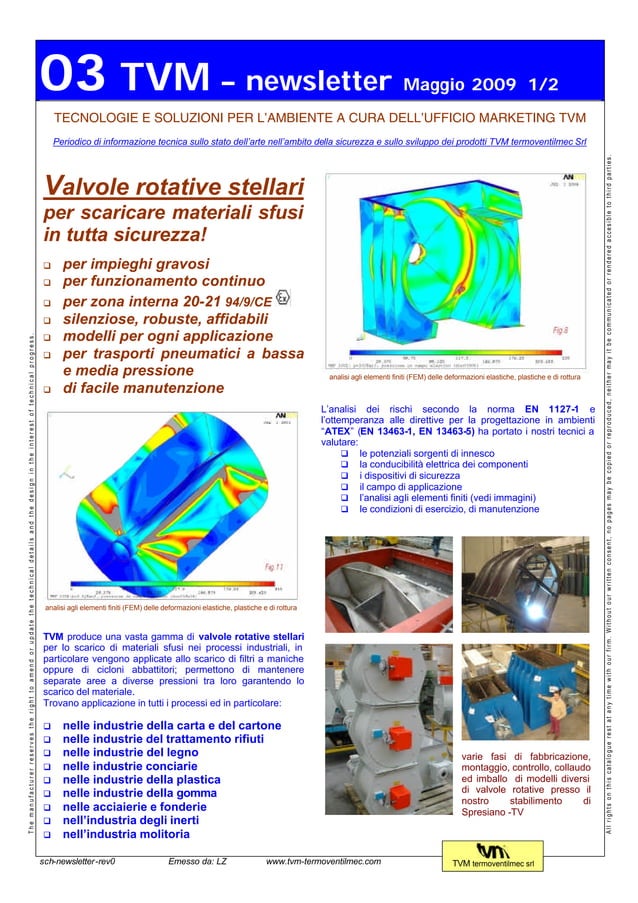 TVM termoventilmec 2009-newsletter-03-valvole rotative | PDF