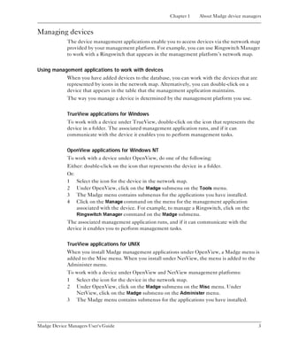 Madge Device Managers | PDF