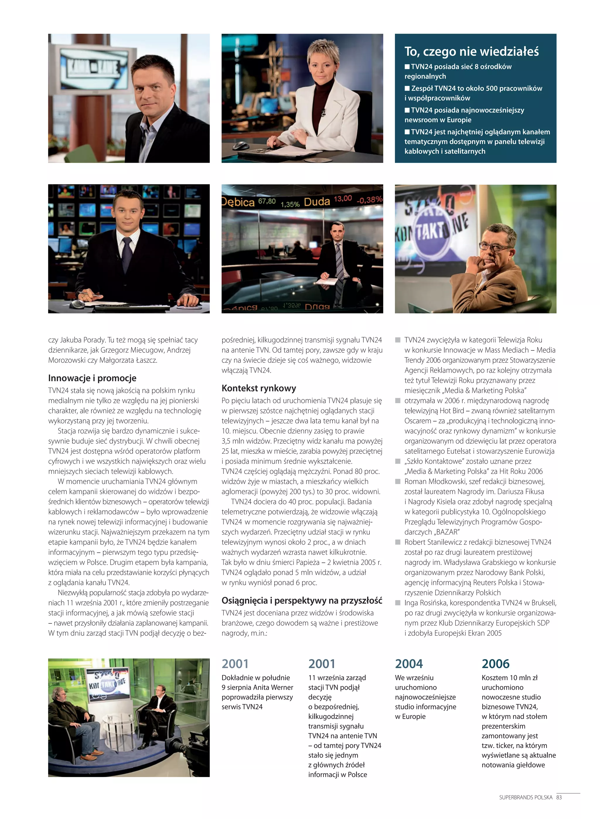 Case study marki Tvn24 z Albumu Superbrands Polska 2006 | PDF