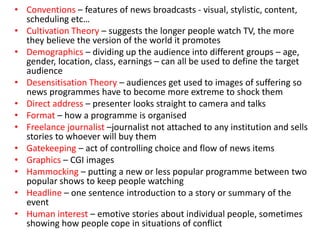 Tv news glossary | PPTX