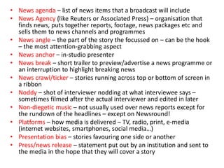 Tv news glossary | PPTX