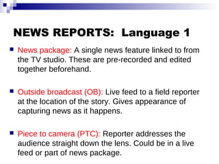 TV News Language | PPT