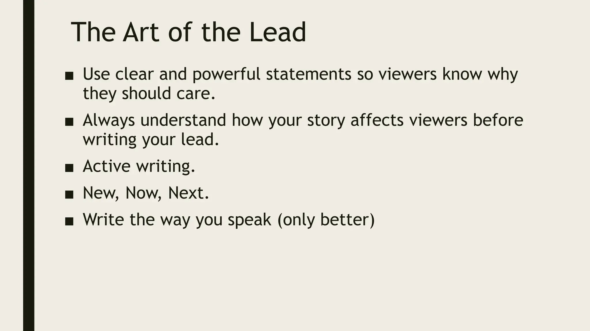 TV NEWS LEAD WRITING .pptx