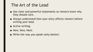 TV NEWS LEAD WRITING .pptx