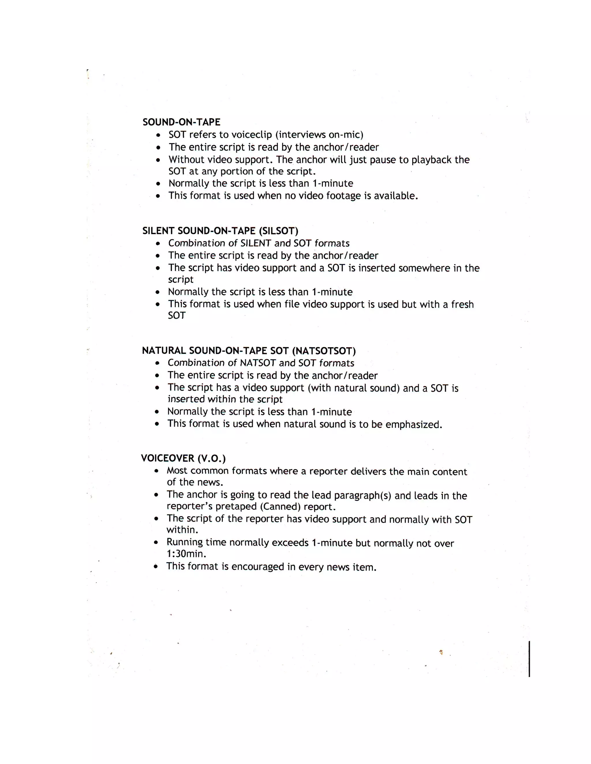 Tv news script formats & sample scripts | DOC