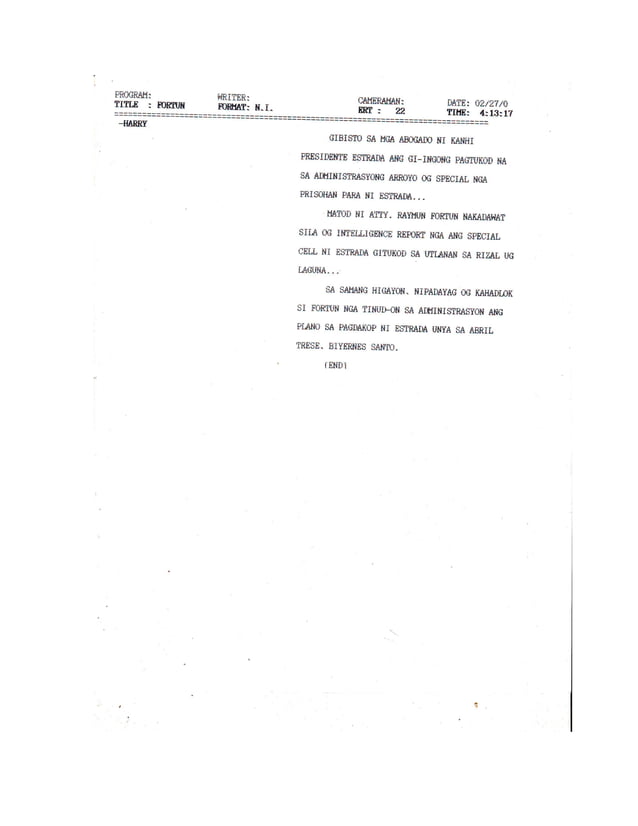 Tv news script formats & sample scripts | DOC | Television | Entertainment