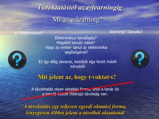 Távoktatás, EKTF | PPT