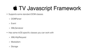 Building a tvOS Application | PPT