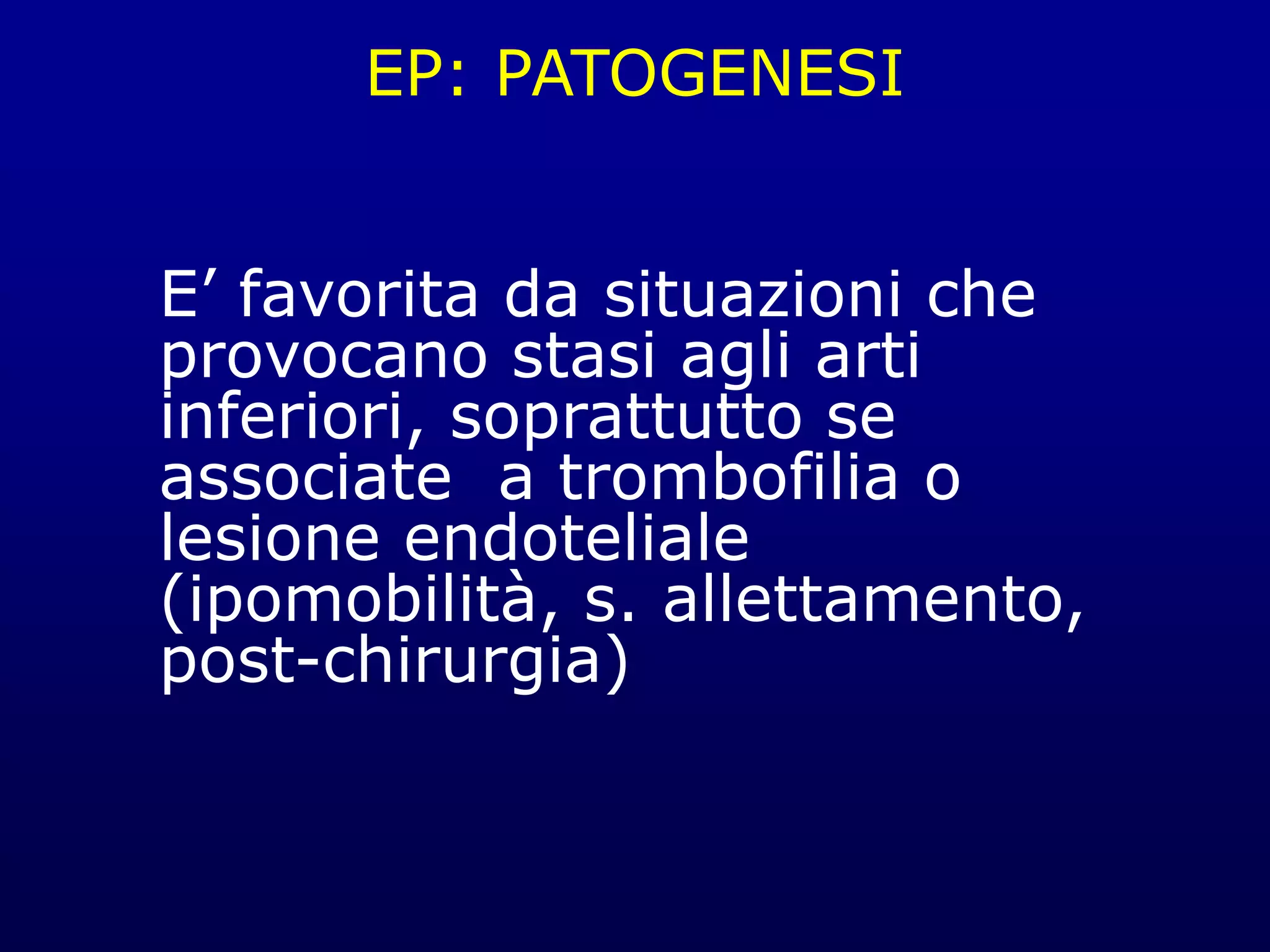 TROMBOSI VENOSA PROFONDA TVP LEZIONE MEDICINA INTERNA ROBERTO LEO 2019 ...