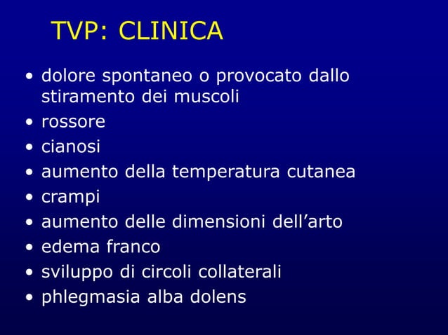 TROMBOSI VENOSA PROFONDA TVP LEZIONE MEDICINA INTERNA ROBERTO LEO 2019 ...