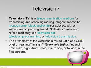 Tv ppt | PPT