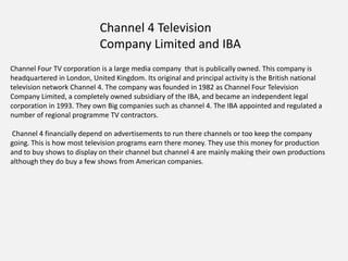 Tv presentation | PPTX