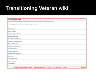 Transitioning Veterans | PPT