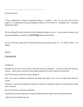 Tv production overview | PDF