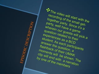 Tv production program proposal final | PPTX