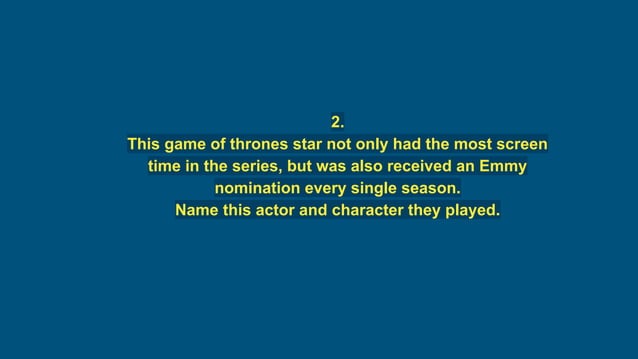 Weekly Quiz #5: TV Shows Quiz | PPT