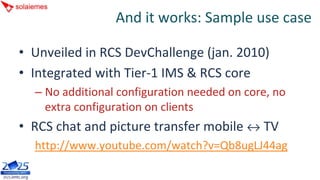 TV as enhanced communicator using RCS | PPT